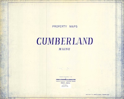 "Property Maps, Cumberland, Maine, 1985" by John E. O'Donnell & Associates