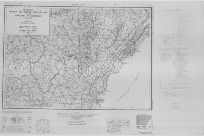 "Preliminary bedrock and brittle fracture map of the Portland 2-degree ...
