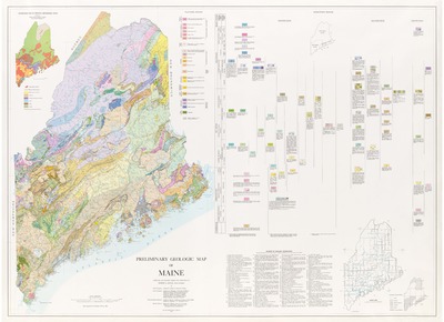 "Preliminary geologic map of Maine" by Arthur M. Hussey II, Carleton A. Chapman et al.