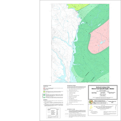 "Bedrock geology of the Dover East quadrangle, Maine" by Arthur M ...