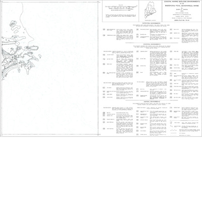 "Coastal marine geologic environments of the Biddeford Pool quadrangle ...