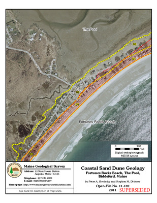 "Coastal sand dune geology: Fortunes Rocks Beach, The Pool, Biddeford ...