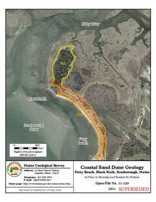 "Coastal sand dune geology: Ferry Beach, Black Rock, Scarborough, Maine ...