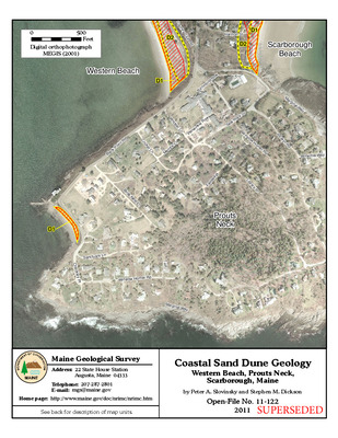 "Coastal sand dune geology: Western Beach, Prouts Neck, Scarborough, Ma ...
