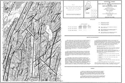 "Potential zones of high ground water transmissivity in the Bath quadra ...