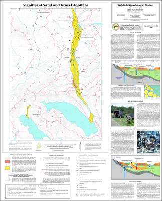 "Significant sand and gravel aquifers in the Oakfield quadrangle, Maine ...