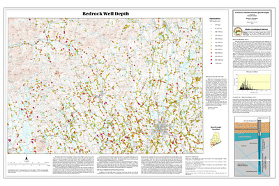 "Bedrock well depths in the Lewiston 30x60-minute quadrangle, Maine" by ...