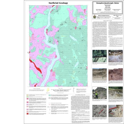 "Surficial geology of the Hampden quadrangle, Maine" by Kent M ...