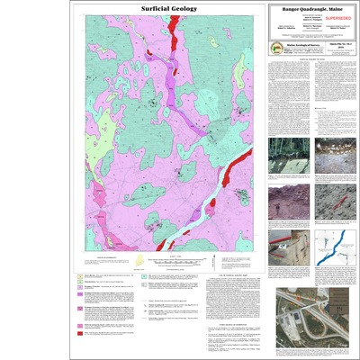 "Surficial geology of the Bangor quadrangle, Maine" by Kent M. Syverson ...