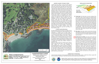 "Coastal sand dune geology: Middle Beach, Mothers Beach, Kennebunk, Mai ...