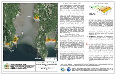 "Coastal sand dune geology: Kennebec and Bay Points, Georgetown, Maine ...