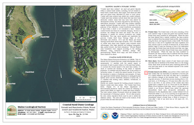 "Coastal sand dune geology: Fernald and Manchester Points, Mount Desert ...