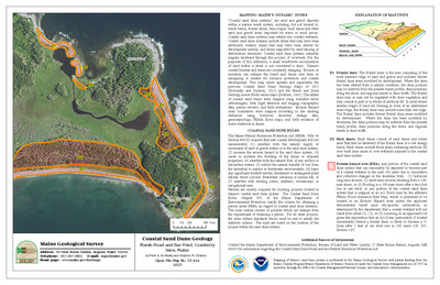 "Coastal sand dune geology: Marsh Head and Bar Point, Cranberry Isles ...