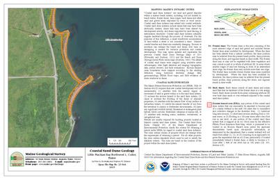 "Coastal sand dune geology: Little Machias Bay Northwest 1, Cutler, Mai ...