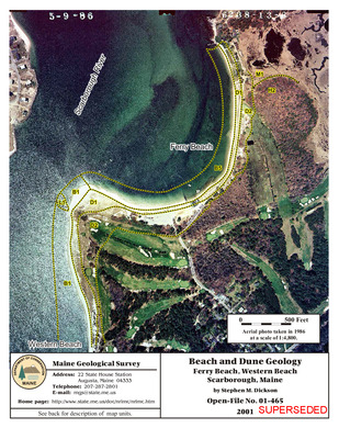 "Beach and Dune Geology Aerial Photo: Ferry Beach, Western Beach, Scarb ...