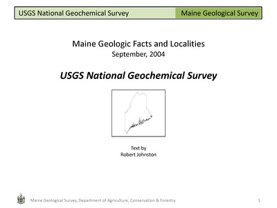 "USGS National Geochemical Survey" by Robert A. Johnston