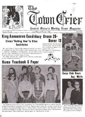 "The Town Crier : October 10, 1968"
