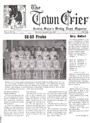"The Town Crier : November 14, 1968"